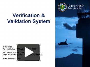 PPT – Verification PowerPoint presentation | free to view - id: 64c80-ZDc1Z