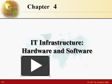 IT Infrastructure: Hardware and Software presentation | free to view
