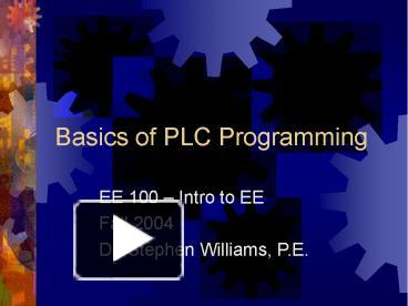 Basics of PLC Programming presentation | free to download