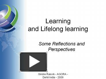 Learning and Lifelong learning presentation | free to download
