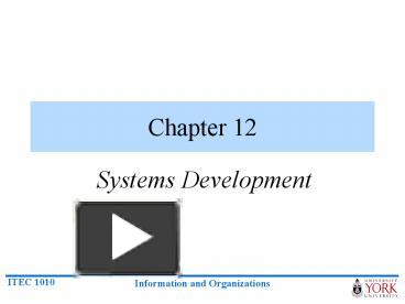 PPT – Systems Development PowerPoint presentation | free to download ...