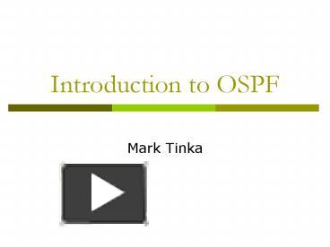 PPT – Introduction to OSPF PowerPoint presentation | free to download ...