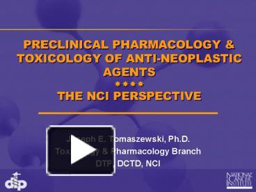 PPT – PRECLINICAL PHARMACOLOGY PowerPoint presentation | free to view ...