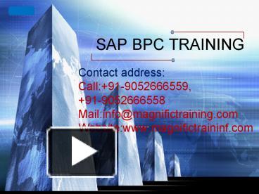 PPT – sap bpc free online training PowerPoint presentation | free to ...