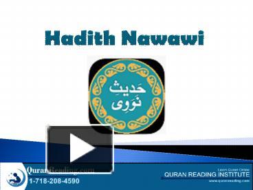 Hadith Nawawi presentation | free to download