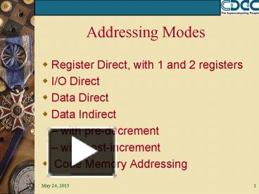 Addressing Modes presentation | free to download