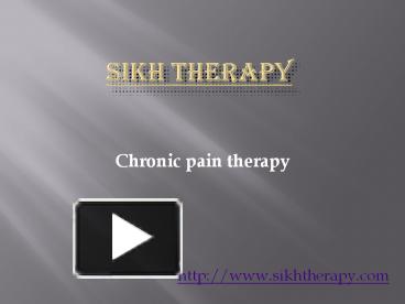 PPT – chronic pain therapy PowerPoint presentation | free to download ...