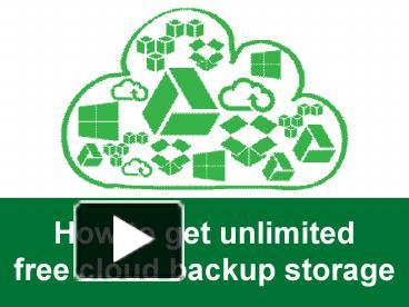PPT – How to get unlimited free cloud backup storage PowerPoint ...