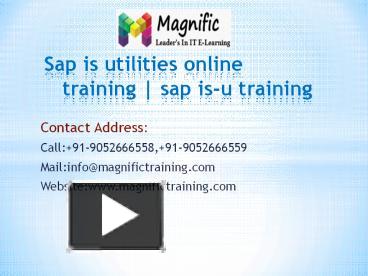 PPT – sap is utilities online training sap isu training PowerPoint ...