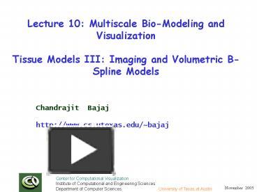 PPT – Center for Computational Visualization PowerPoint presentation ...