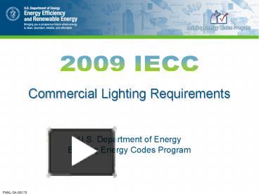 Building Energy Codes Program Commercial Program Review presentation ...