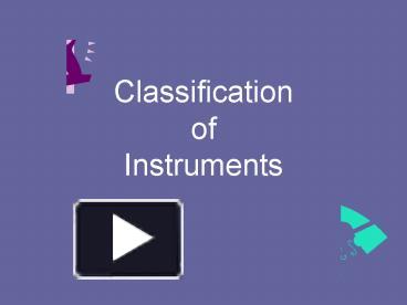 PPT – Classification of Instruments PowerPoint presentation | free to ...