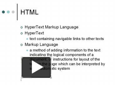 PPT – HTML PowerPoint presentation | free to download - id: 65409e-NDJkO