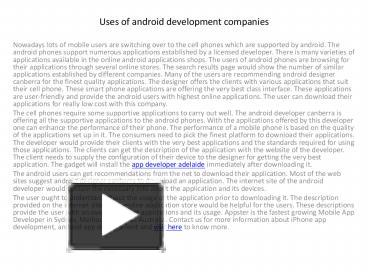 PPT – app developer canberra PowerPoint presentation | free to download ...