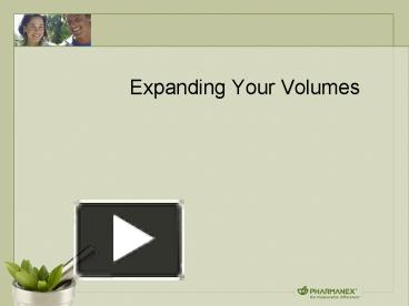 Expanding Your Volumes presentation | free to download