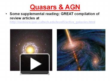 PPT – Quasars PowerPoint presentation | free to download - id: 6568b1-MzhlM