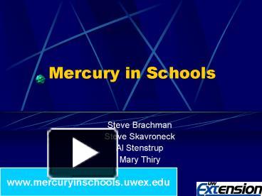 PPT – Mercury in Schools PowerPoint presentation | free to view - id ...
