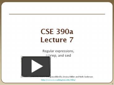 PPT – CSE 390a Lecture 7 PowerPoint presentation | free to download ...