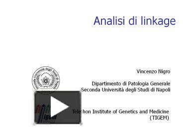 PPT – Analisi di linkage PowerPoint presentation | free to download ...