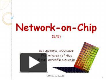 PPT – Network-on-Chip PowerPoint presentation | free to download - id ...