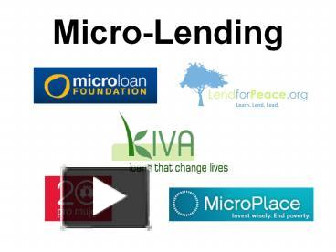 Micro-Lending presentation | free to download