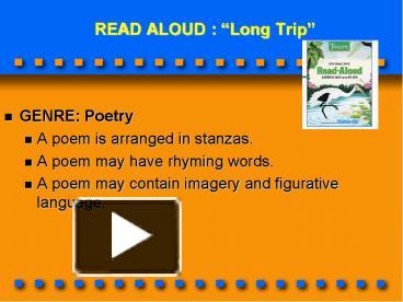 READ ALOUD : presentation | free to view