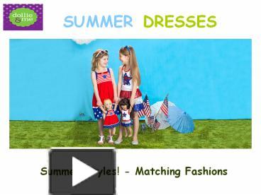 PPT – Yellow Summer Dress PowerPoint presentation | free to download ...