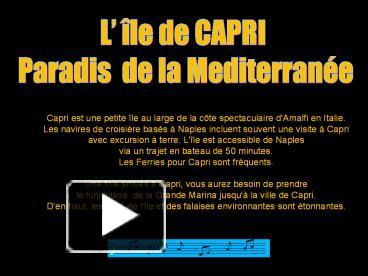 CAPRI presentation | free to download