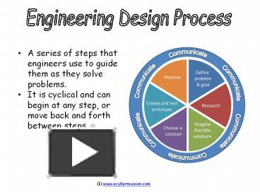Engineering Design Process presentation | free to download
