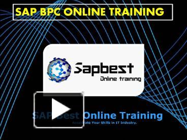 PPT – SAP BPC ONLINE TRAINING PPT PowerPoint presentation | free to ...