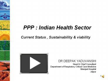 PPP Models in India presentation | free to download