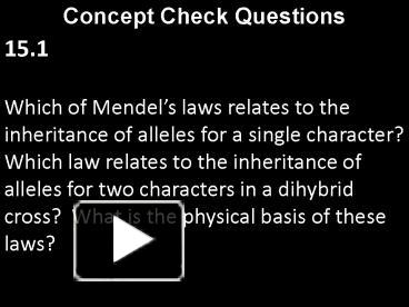 Concept Check Questions presentation | free to download