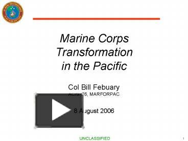 Marine Corps presentation | free to view