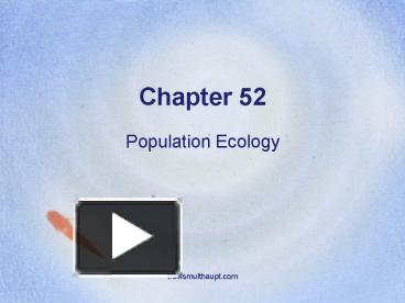 Population Ecology presentation | free to download