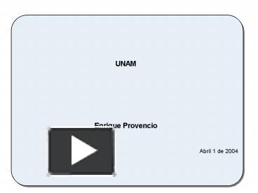 PPT – UNAM PowerPoint presentation | free to view - id: 663a06-MzA5Z