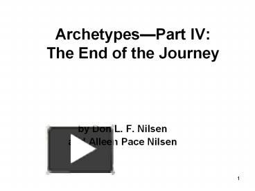 PPT – Archetypes PowerPoint presentation | free to download - id ...