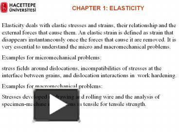 PPT – CHAPTER 1: ELASTICITY PowerPoint presentation | free to view - id ...