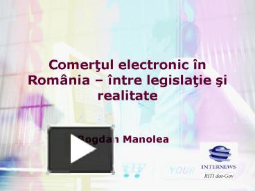 Comertul electronic presentation | free to download