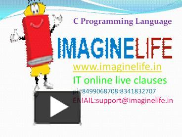 PPT – Learn C Programming Languages Online Training in Hyderabad ...