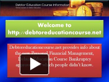 PPT – Personal Financial Management Course PowerPoint presentation ...