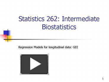 PPT – Statistics 262: Intermediate Biostatistics PowerPoint ...