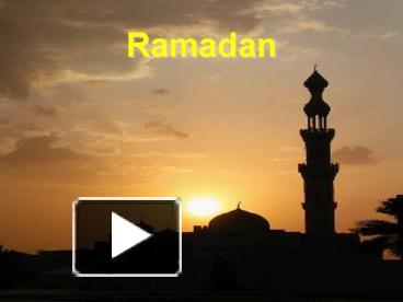 Ramadan presentation | free to view