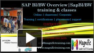 PPT – SAP BI/BW Overview | SapBI/BW training & classes PowerPoint ...