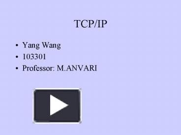 TCP/IP presentation | free to download