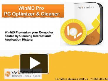 PPT – WinMD Pro : A PC Optimizer & Cleaner Tool PowerPoint presentation ...