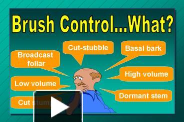 Brush Control using Herbicides is Temporary presentation | free to view