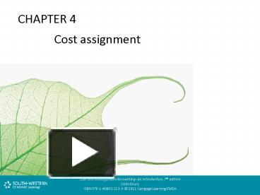 PPT – Cost assignment PowerPoint presentation | free to download - id ...