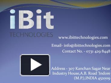 IBIT Technologies presentation | free to download