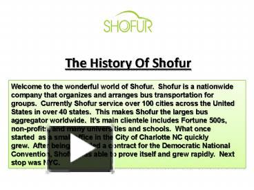 PPT – The History Of Shofur PowerPoint presentation | free to download ...