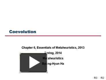 PPT – Coevolution PowerPoint presentation | free to view - id: 66b4dc-OTYyM
